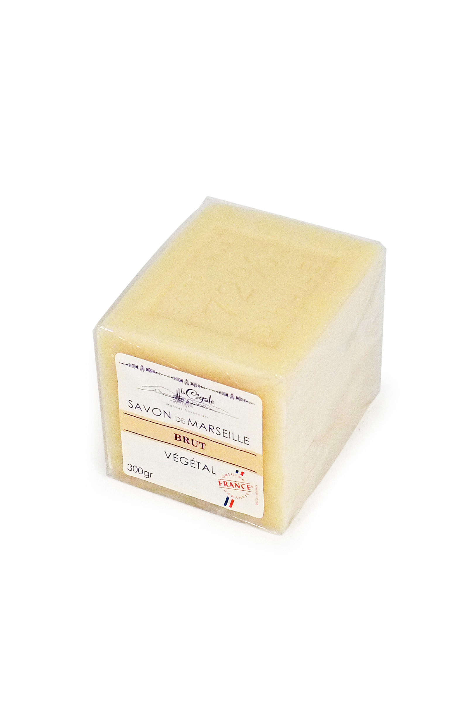 Savon de Marseille Végétal Brut 300g - Savonnerie La Cigale